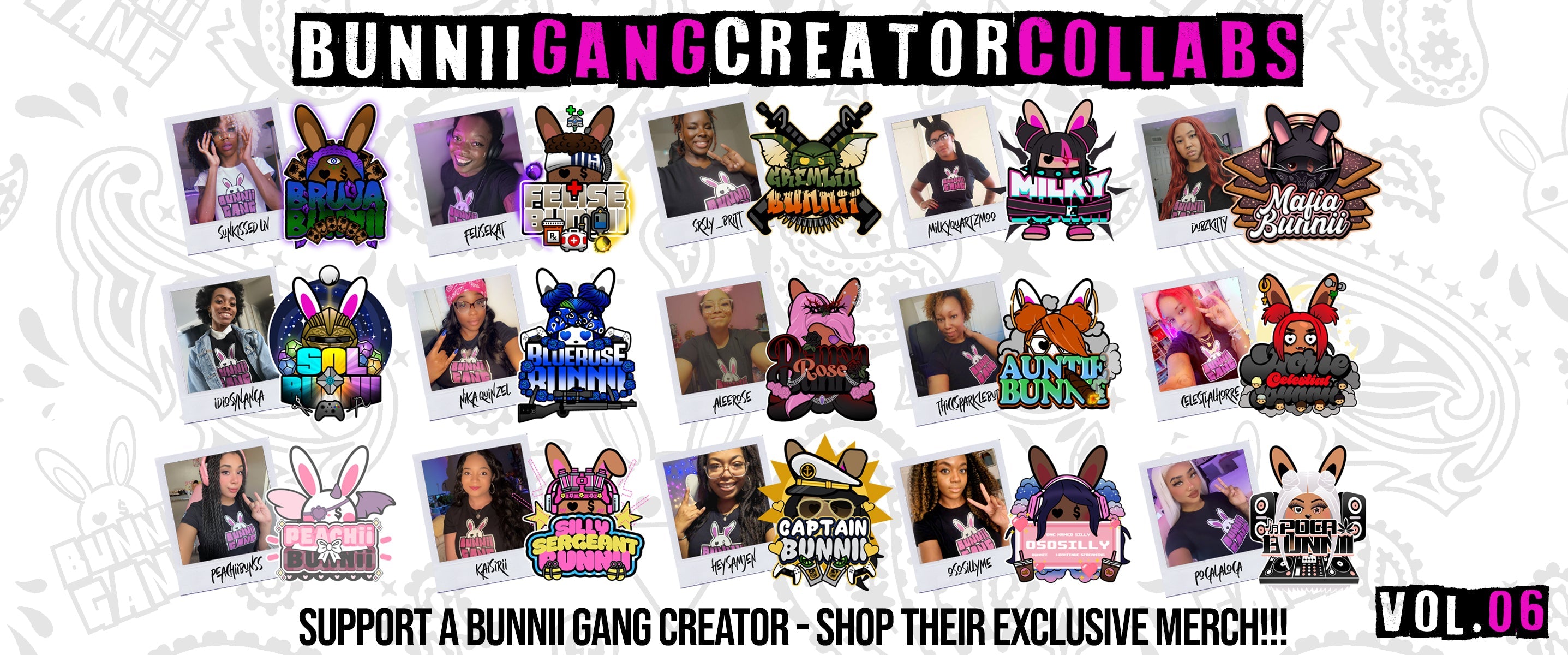 BUNNII GANG COLLABS: SERIES SIX – bunniigang