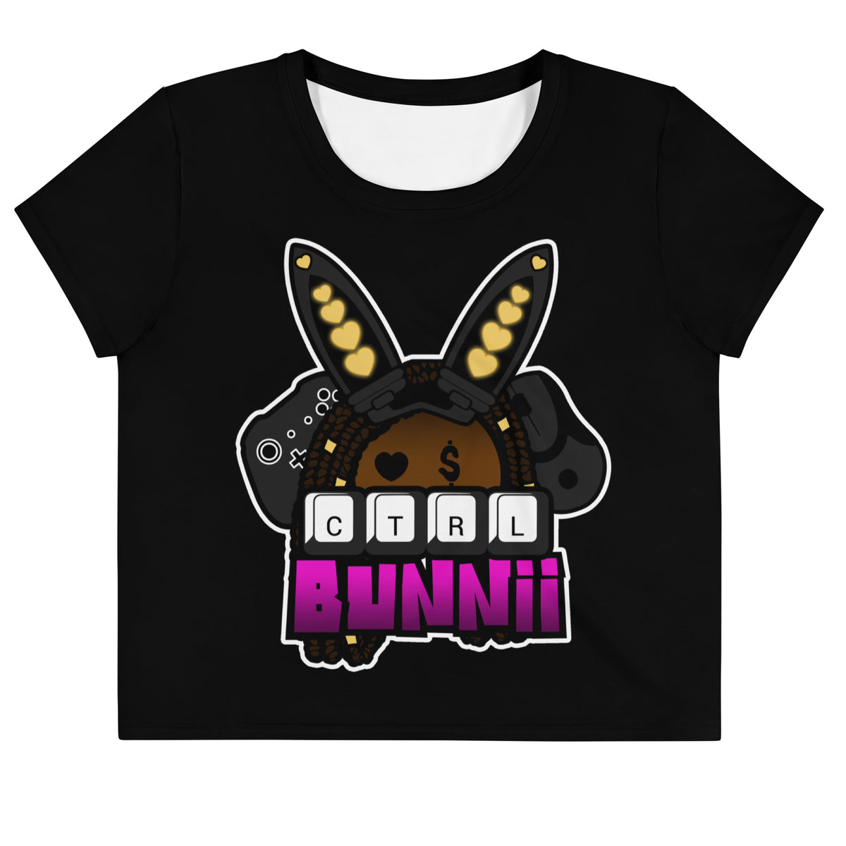 BUNNII GANG "CTRL BUNNII" Crop Tee – bunniigang