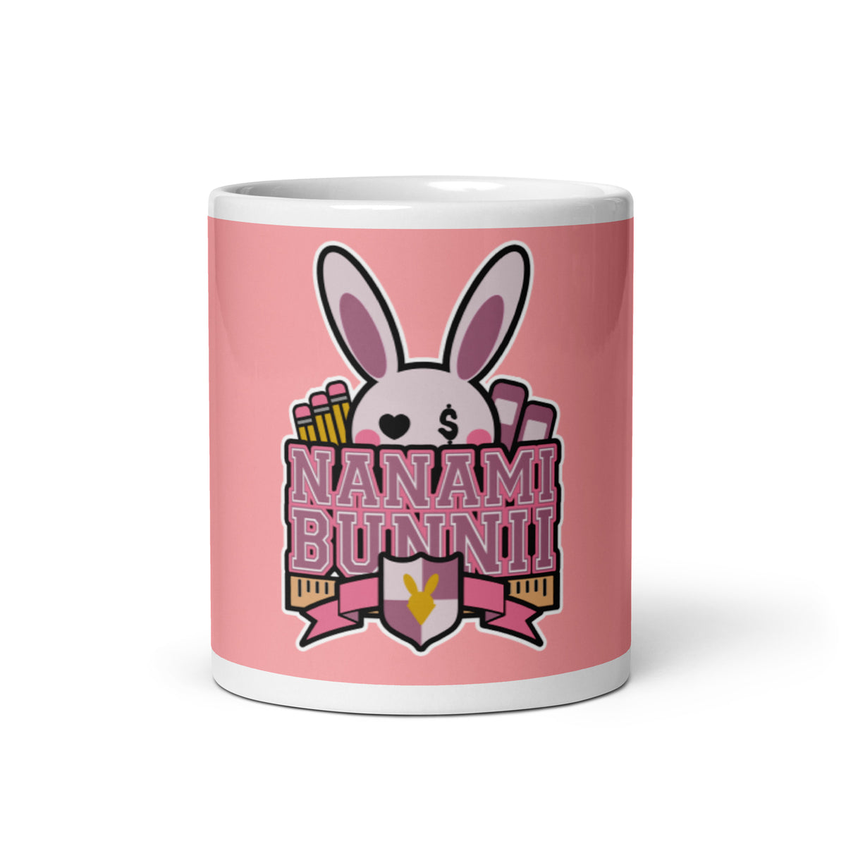 BUNNII GANG "NANAMI BUNNII" White glossy mug – bunniigang